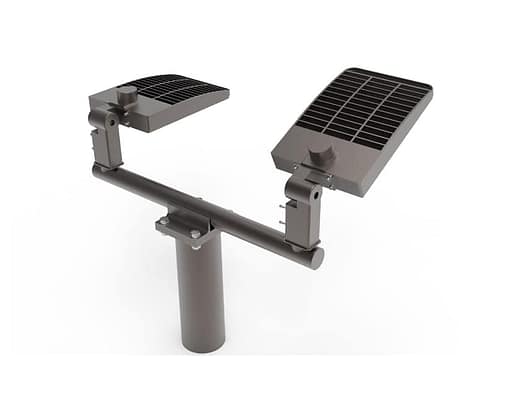 35 ft. Aluminum Light Pole. Designed for 2 Led Fixtures with slip fitters