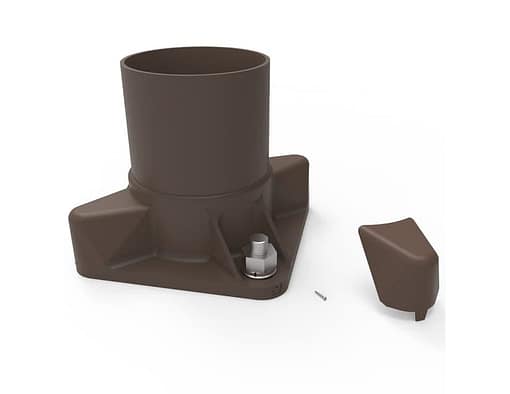 35 ft. Aluminum Light Pole. Designed for 2 Led Fixtures with slip fitters