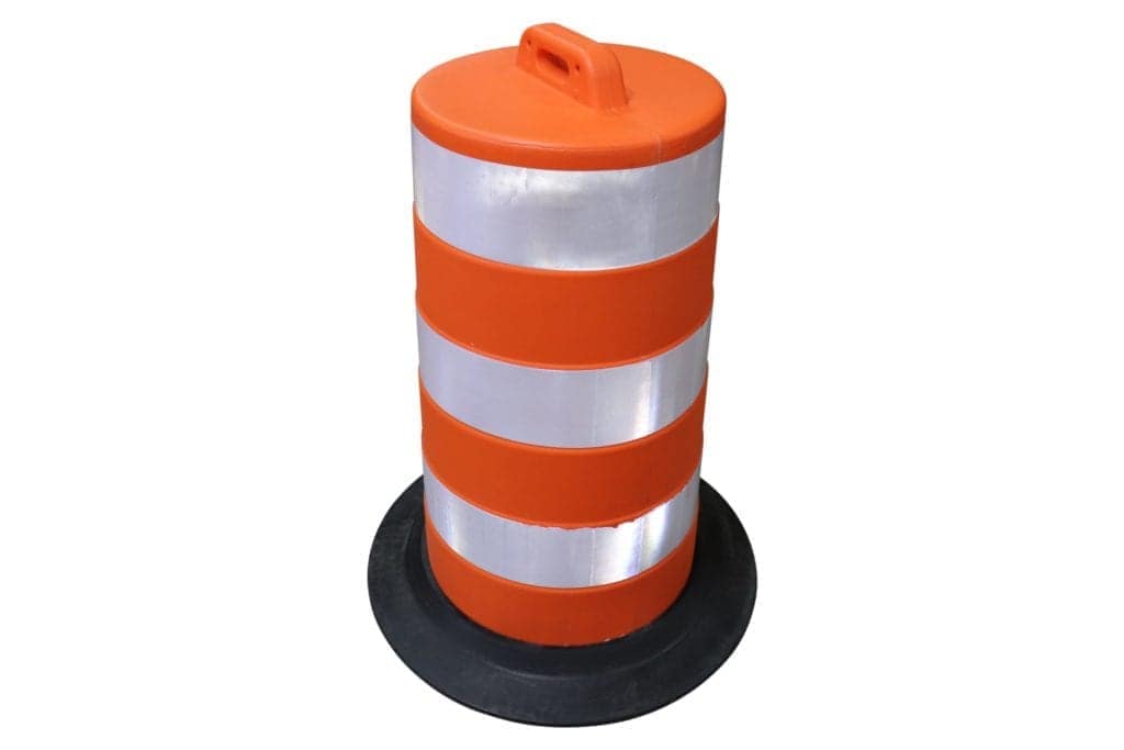 BLCBA49 - Traffic Barrels 49" With Bottom Ring | Rental - Traffic Drum